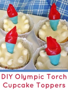 DIY Olympic Torch Cupcake Toppers | TOTS Family | Parenting | Kids | Food