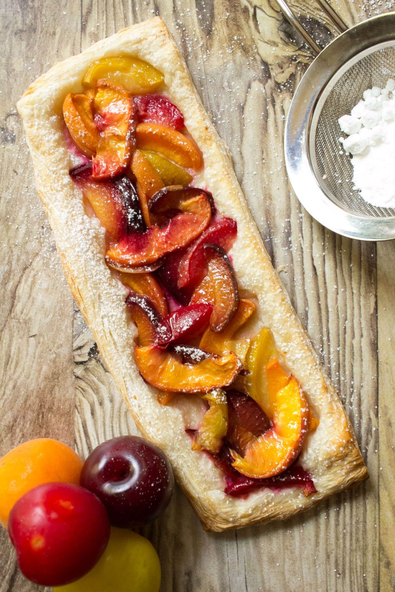 Plum Puff Pastry Tart Recipe is sure to please the whole Family