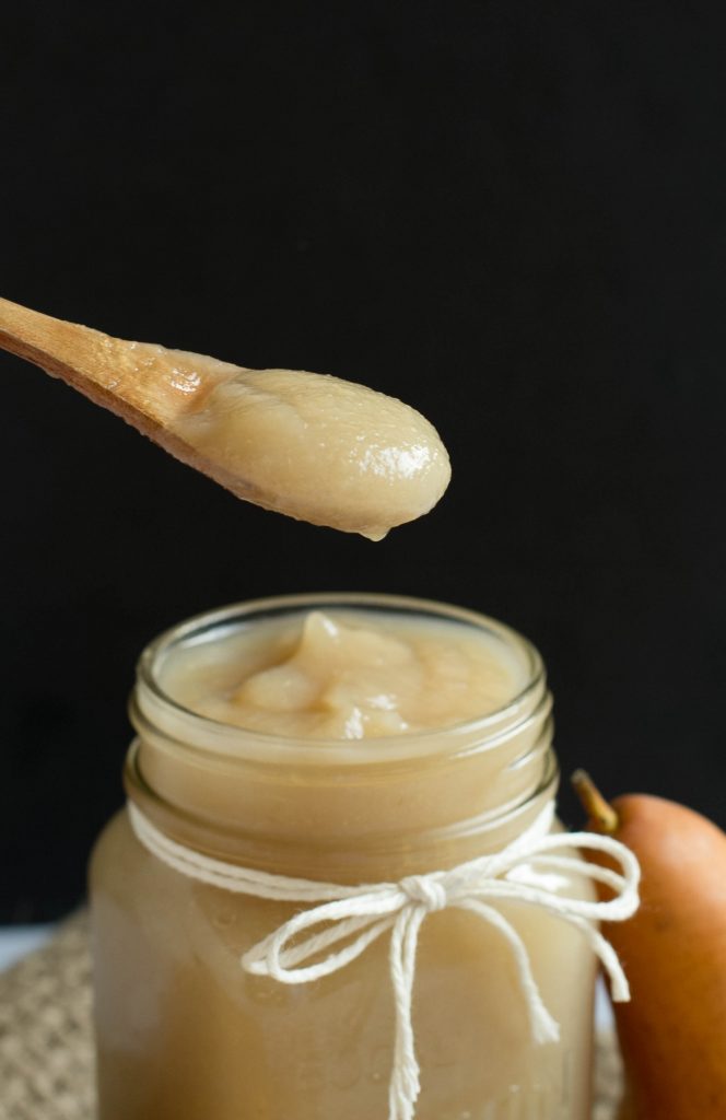 Simple Slow Cooker Pear Butter Recipe - On toast, or on a fresh bagel