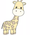 How to Draw a Cute Giraffe - Easy Giraffe Drawing For Kids