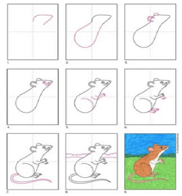 19 Simple and Easy Mouse Drawings - Cool Kids Crafts in 2023